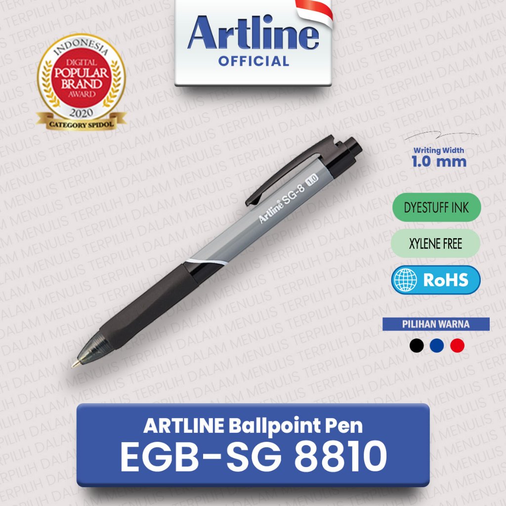(LIVE) ARTLINE Ballpoint Pen 1.0 mm EGB SG-8810 2 | Shopee Philippines