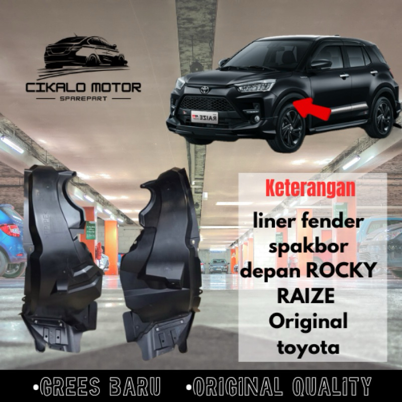 Rocky RAIZE ORIGINAL TOYOTA front fender fender liner | Shopee Philippines