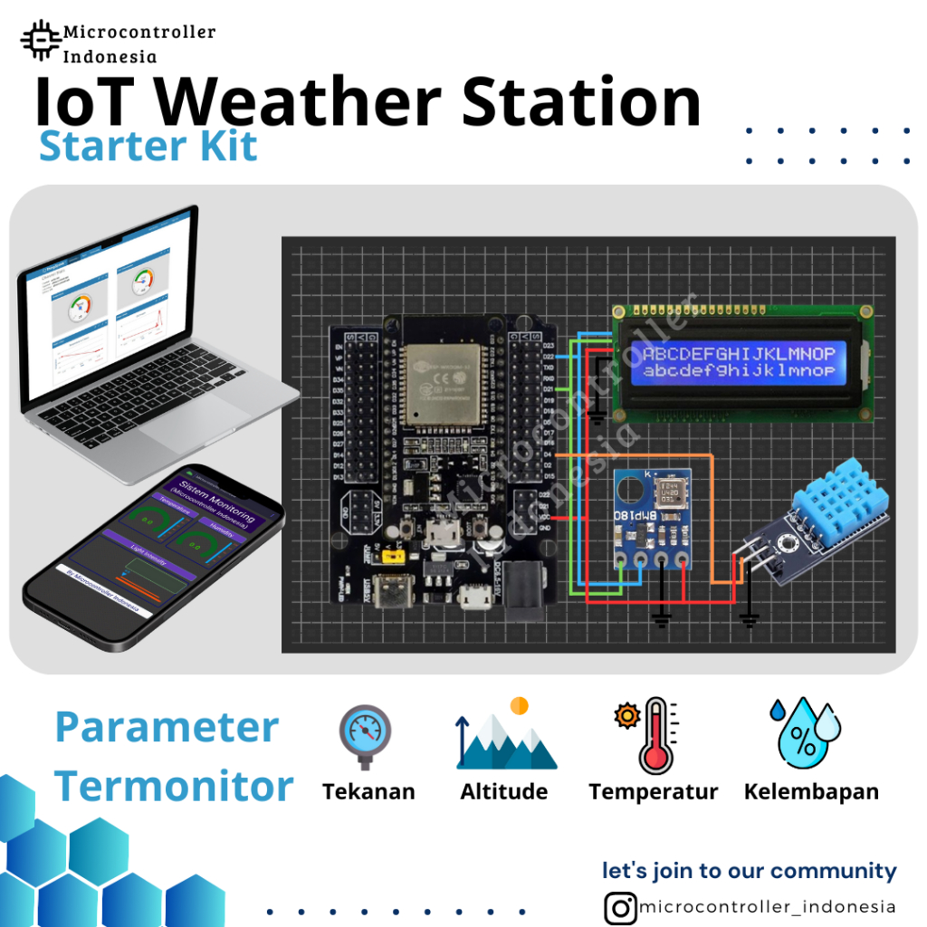 Starter Kit IoT Weather Station - Weather Monitoring with Internet of ...