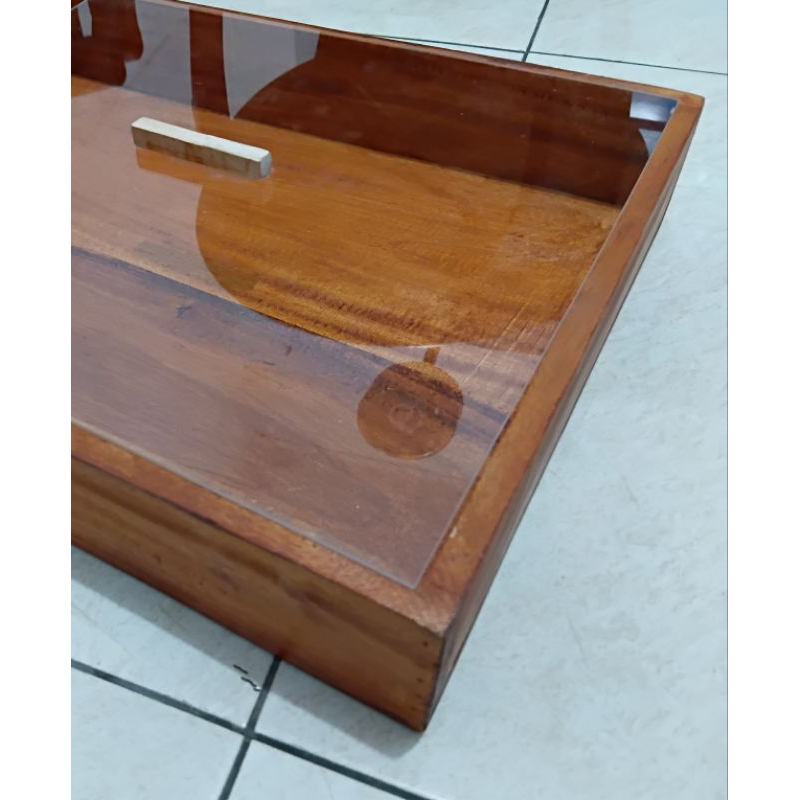 KAYU Lifting acrylic box 35x30 colors/donut box/wooden box/acrylic box ...