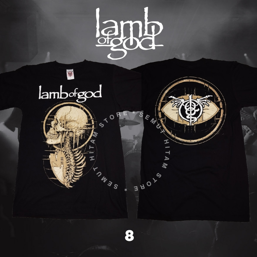 Lamb OF GOD T-shirt Builtup Metal Music Band Prapatan Rebel Heaven Hell ...