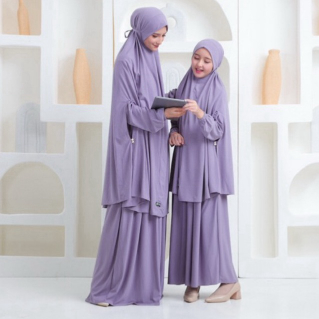Shahia Muslim Mother and Child Couple Dress Set Premium Jersey Material ...