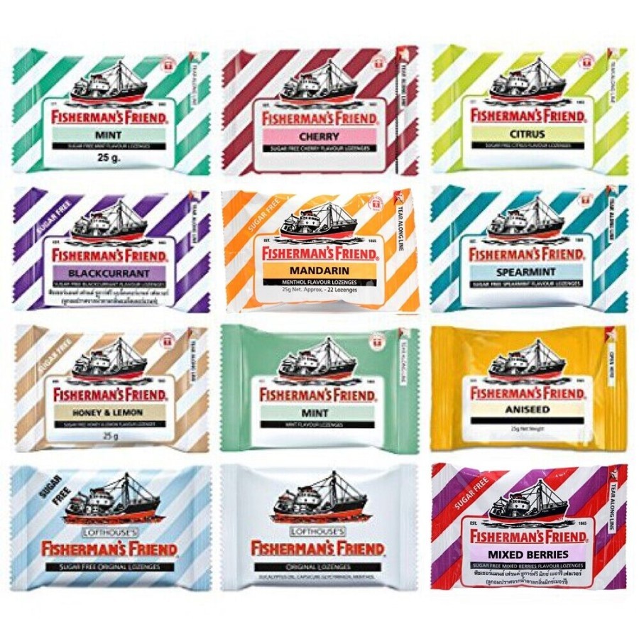 Fisherman's Friend Sugar Free Candy 25 grams Throat Lozenges All ...
