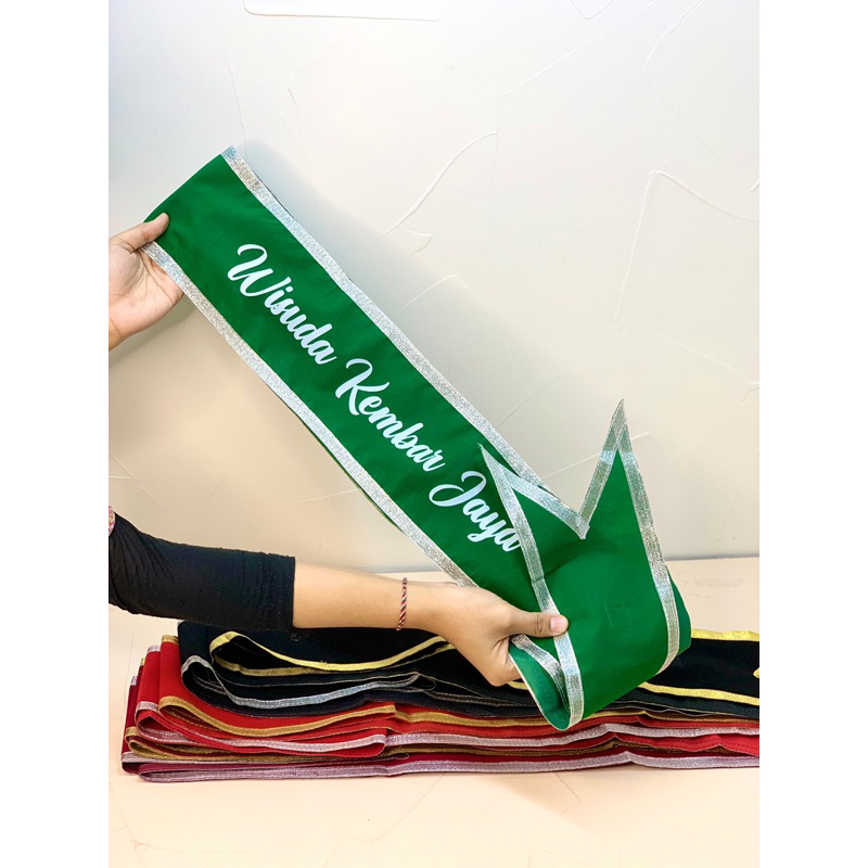 Graduation SHOVE / GRADUATION SHOULDER SHELF PRESSED RIBBON CUSTOM NAME ...