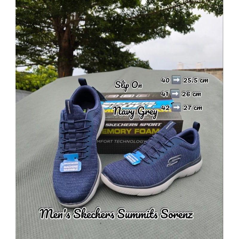 Men's Skechers Summits - Sorenz Style :232697 Nvgr | Shopee Philippines