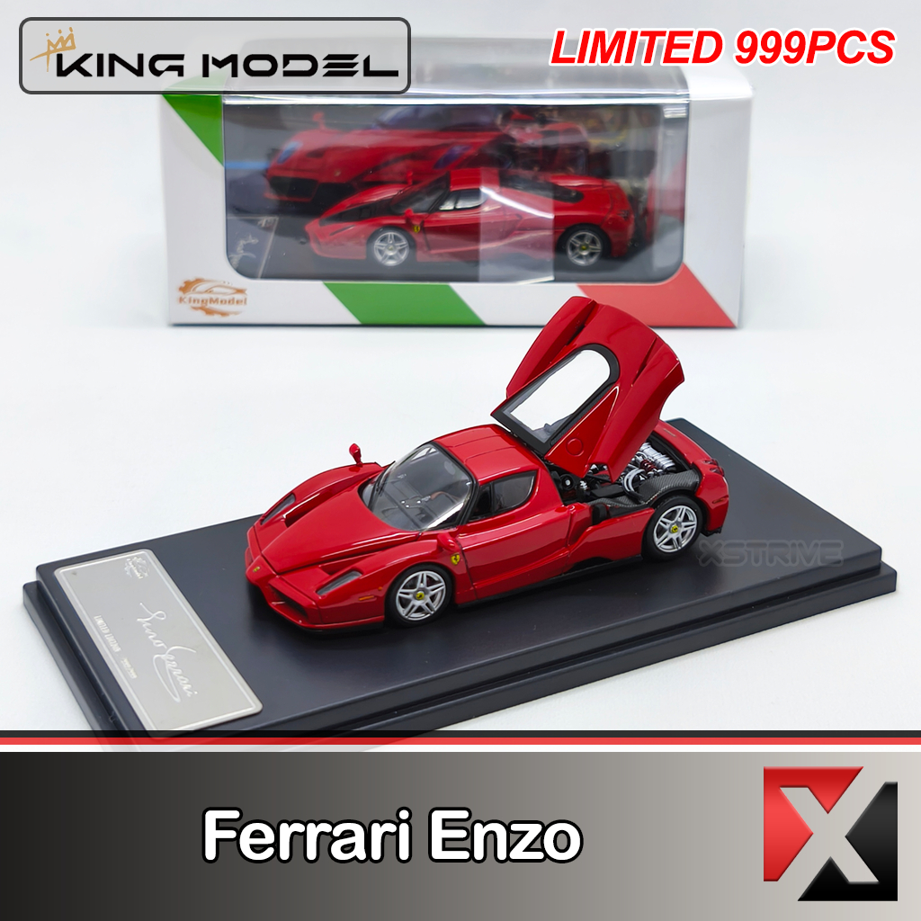 King Model 1:64 Ferrari Enzo Red Regular Edition Openable Engine Hood | Shopee Philippines