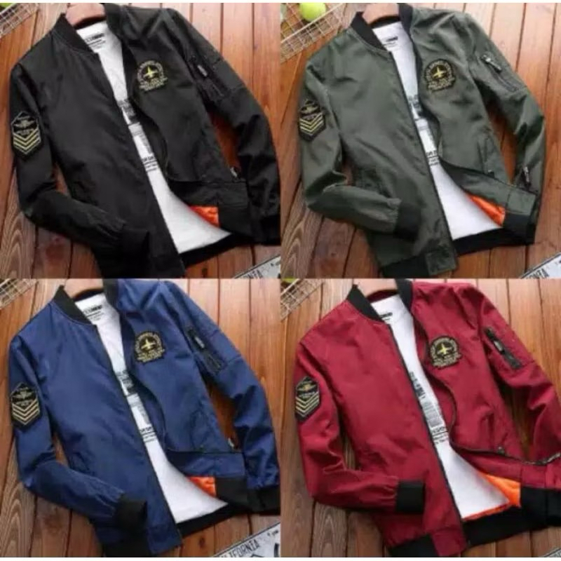 Pilot bomber jacket zet bomber jacket men's bomber jacket | Shopee ...