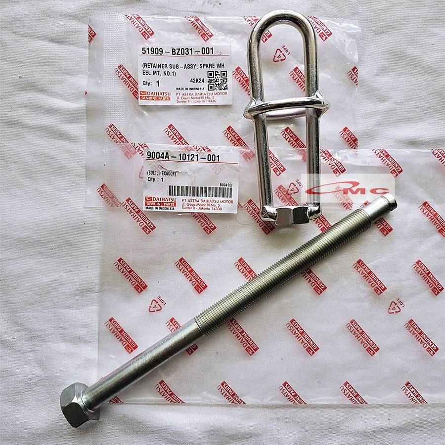 GANTUNGAN Original Spare Tire Hanger Nut Bolt for Daihatsu Xenia Sigra ...