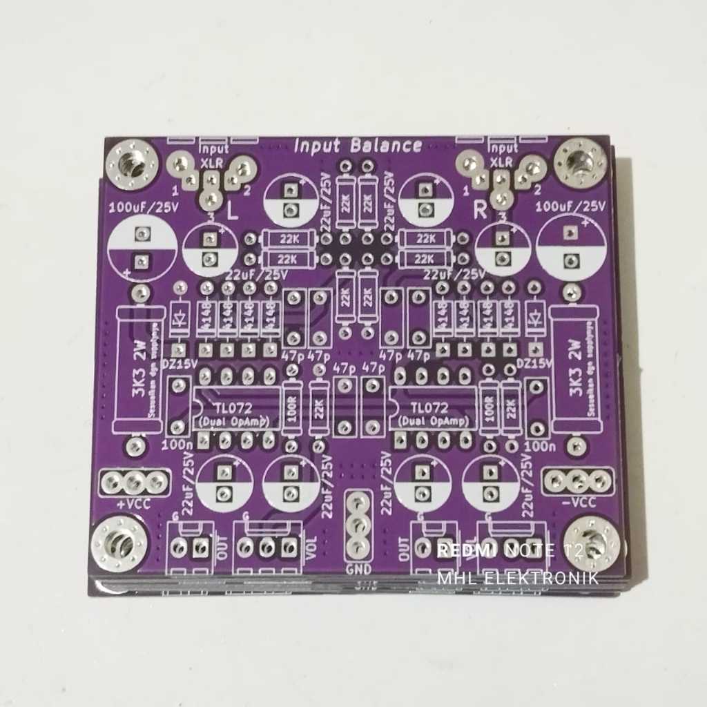 Double Layer Fiber Stereo Input Balance PCB BALANCE STEREO INPUT PCB ...