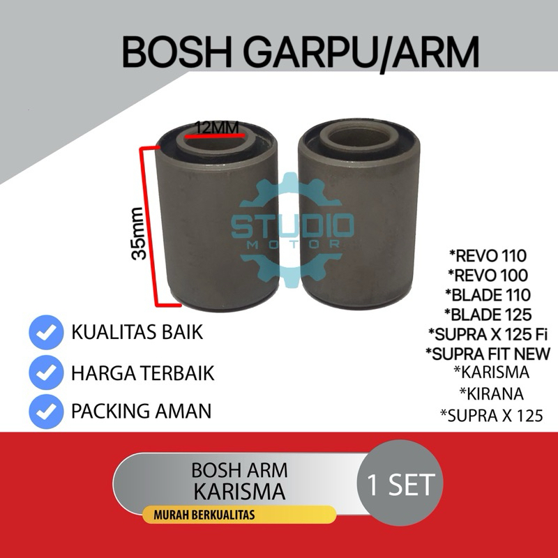 Bush Swing Arm Bosh Bush Fork Supra X 125 / fi / Kharisma / Revo old ...