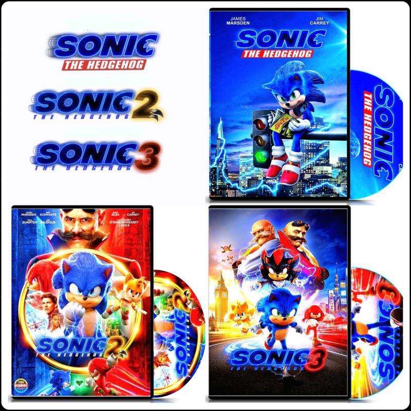 Children's Cartoon Film Video Cassette - Sonic The Hedgehog 3 Films ...