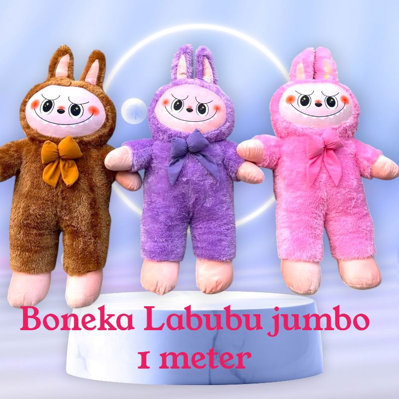 Labubu the monster jumbo doll 1 meter | Shopee Philippines