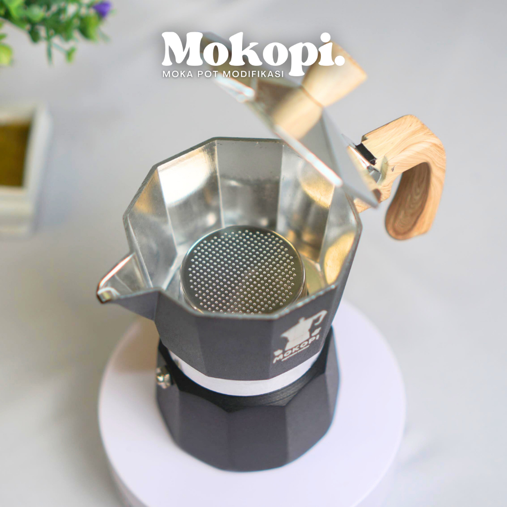 [Premium] Modified Moka pot from Mocopy. upgrade 51mm basketball 2 cups ...