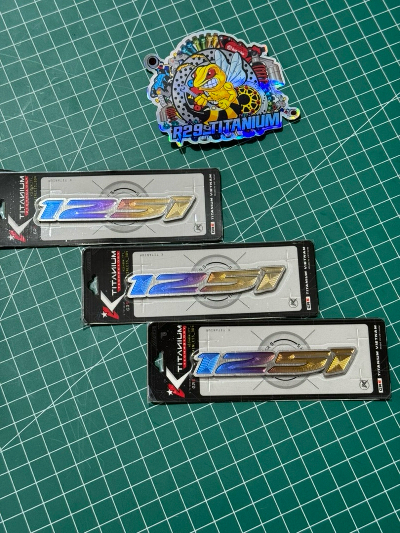 ORIGINAL TITANIUM 125i TITANIUM GR5 EMBLEM | Shopee Philippines
