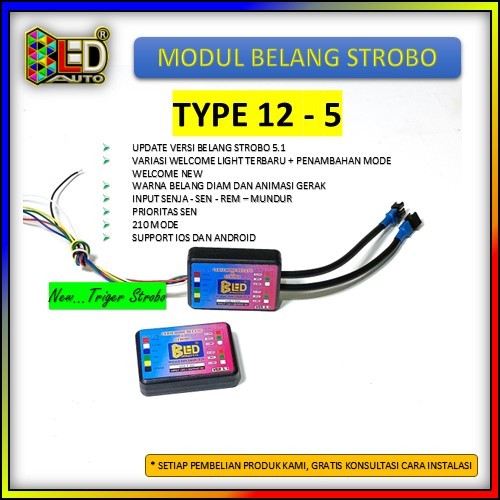 STROBE STRIP MODULE [TYPE 12-5] ORIGINAL BLEDAUTO, DMX RGB Matrix ...