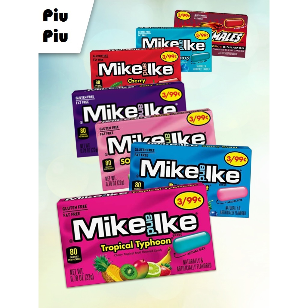 American Imported Soft Candy Confections Mike and Ike Chewy Candy ...