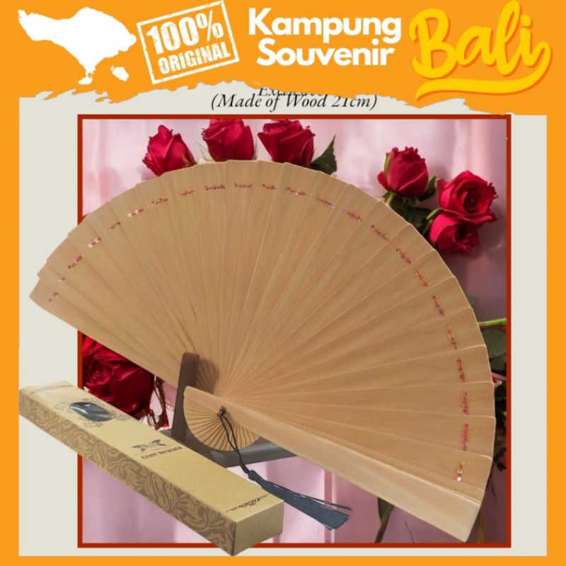 KAYU Typical Balinese Aiswara Wooden Fan - Typical Balinese Hand Fan By ...