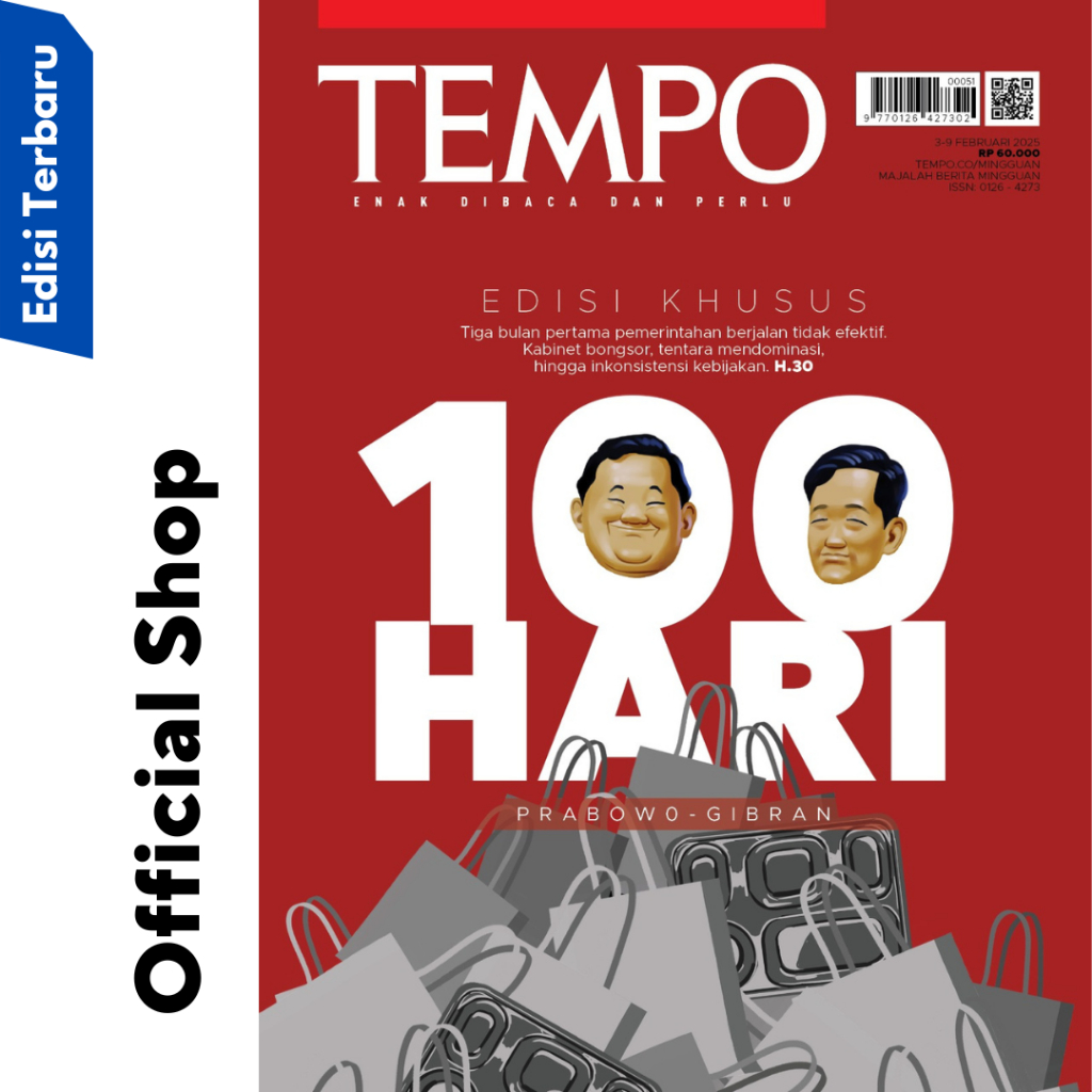 Tempo Magazine Special Edition "100 Days Prabowo - Gibran" Date 3 ...
