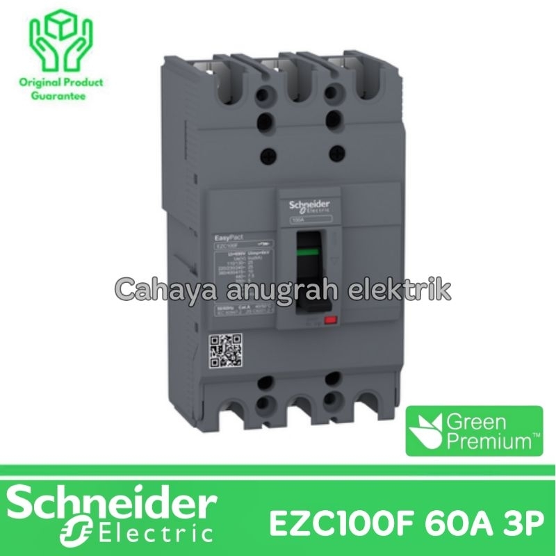 Schneider mccb EZC100F 60A 3P mccb NFB 60A original100% | Shopee Philippines