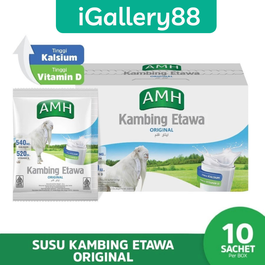Amh Etawa Goat Milk Variant Original Box contains 10 Sachets | Shopee Philippines
