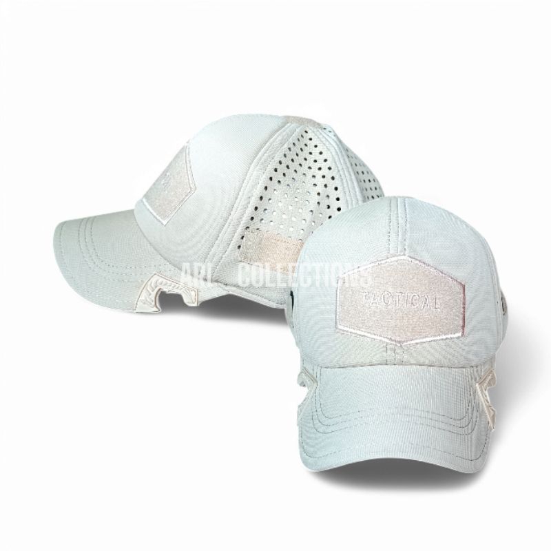 Tactical cap cream tan plain laser cut full cotton origin baseball caps ...
