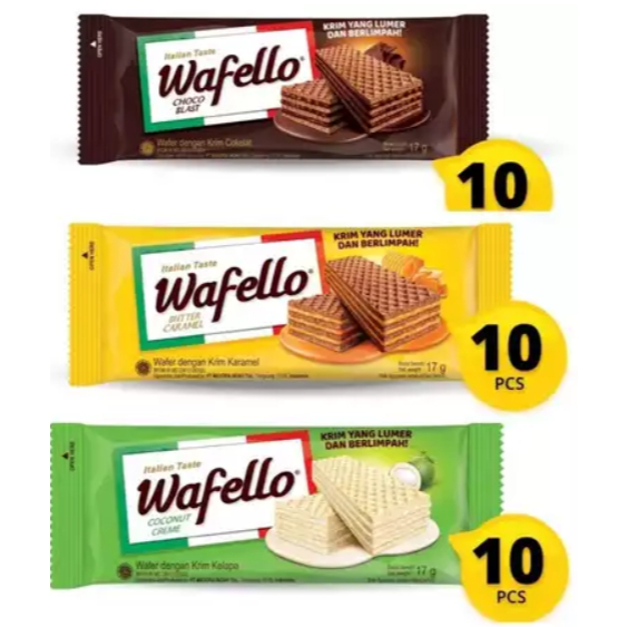 Roma WAFELLO WAFER RENCENG CONTAINS 10 PCS | Shopee Philippines