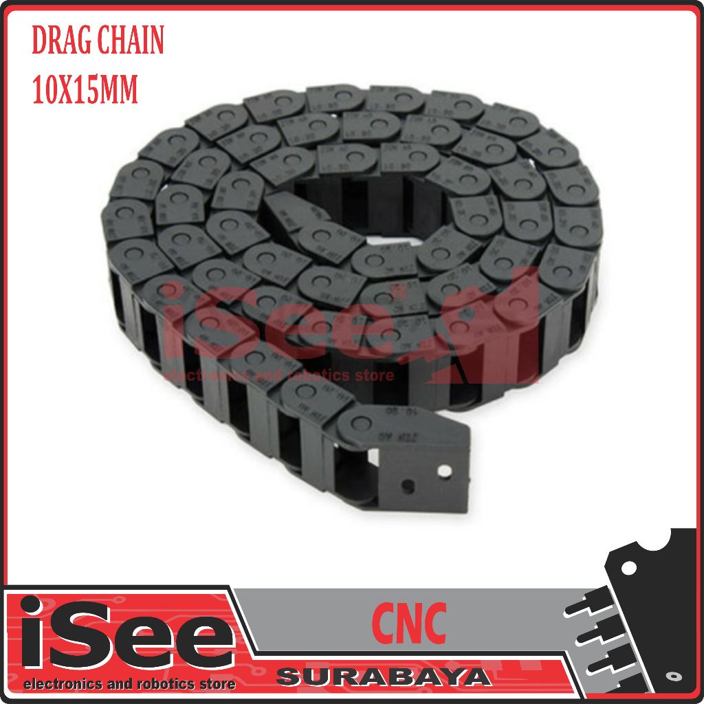 Wire Cable Carrier Cable Drag Chain Hole 10x15 mm semi-closed 10*15 1 ...