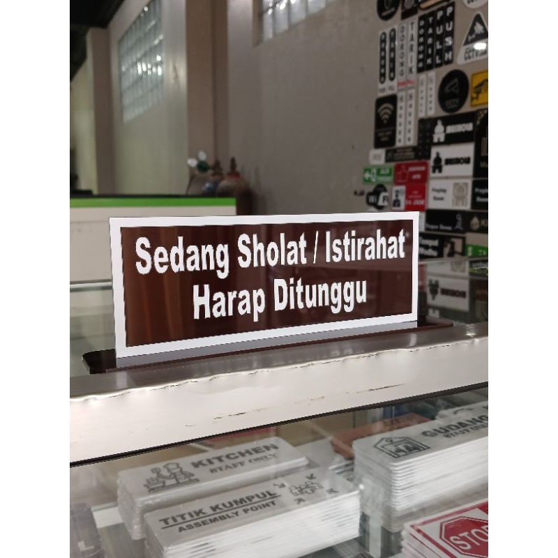 Sign is praying|Please Wait a Break Sign | Shopee Philippines