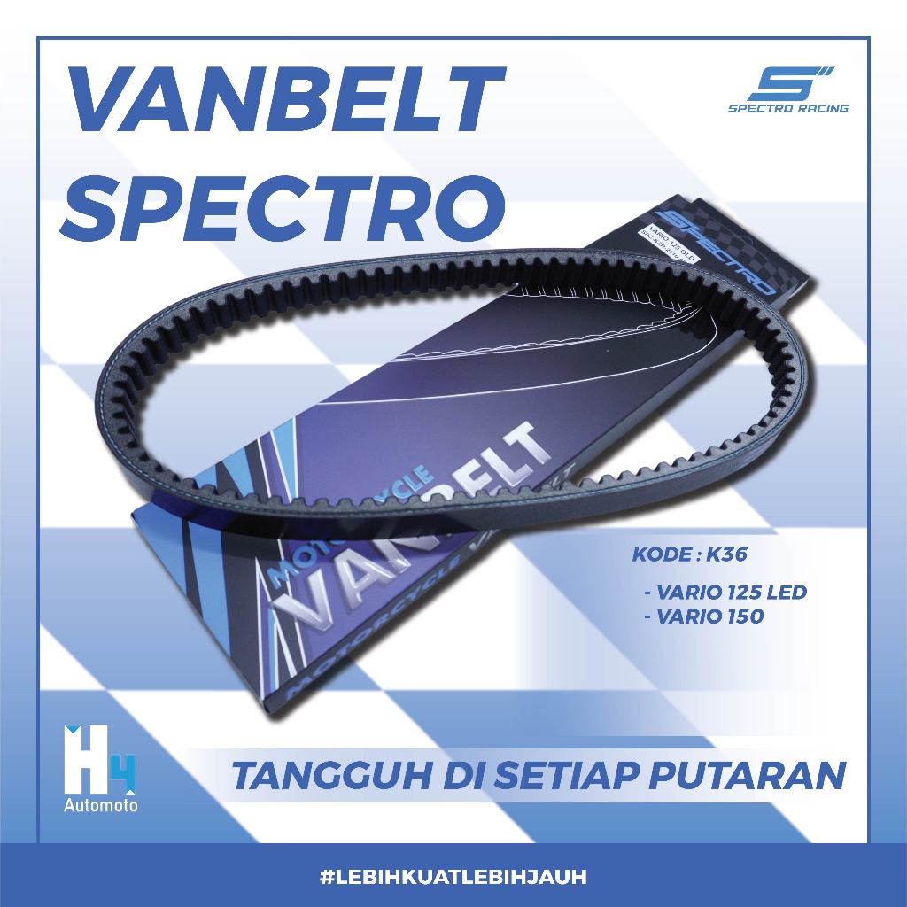 Van Belt Spectro V Belt Vanbelt Vario 125 150 Vbelt Racing Spectro ...