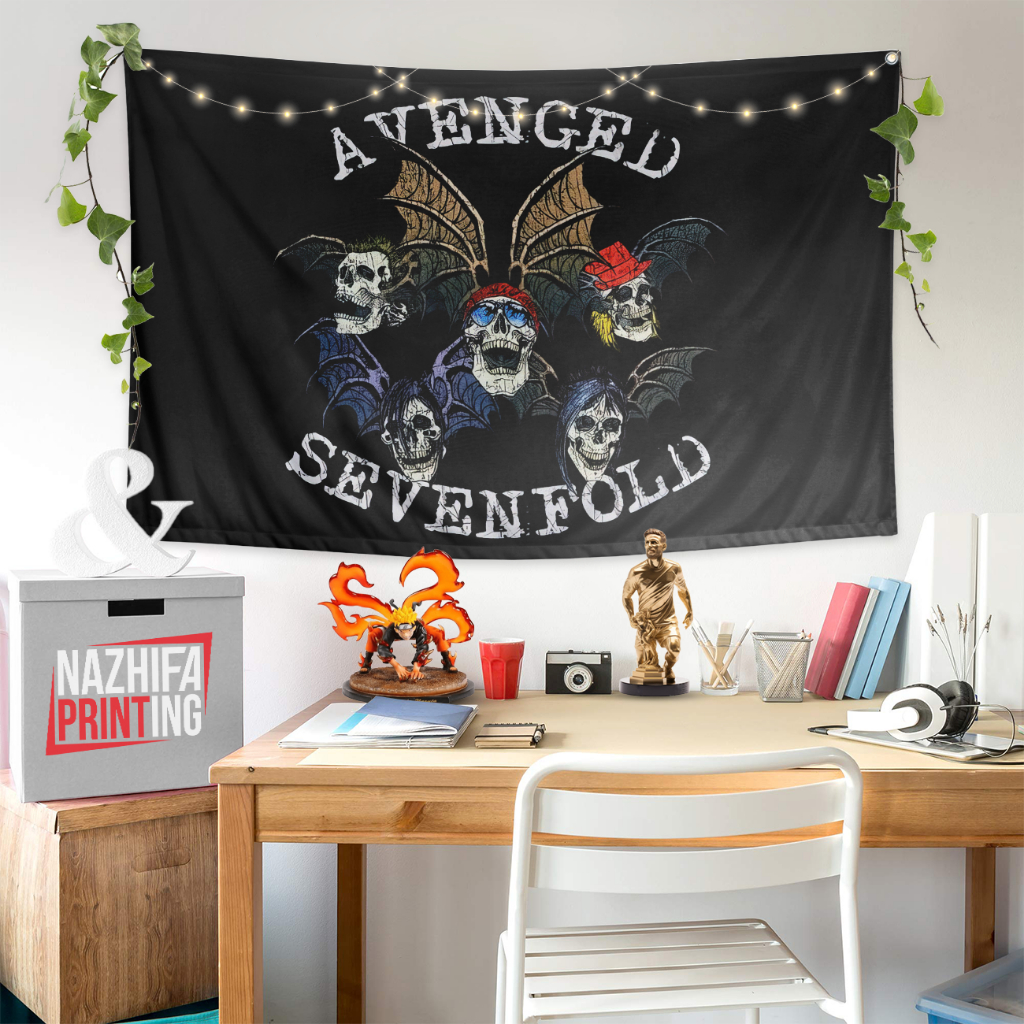 Nazhifa Printing - Avenged Sevenfold Flag Poster, Tapestry Band, Wall ...