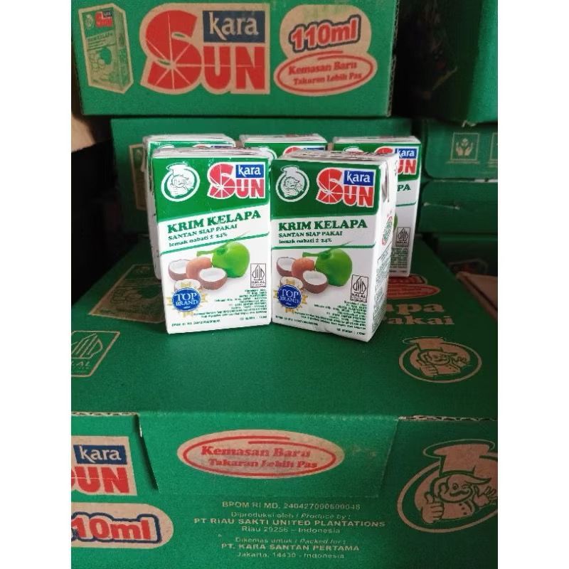 Sun Kara Ready-to-Use Coconut Milk contains 24 pcs x 110 ml (1 Carton ...