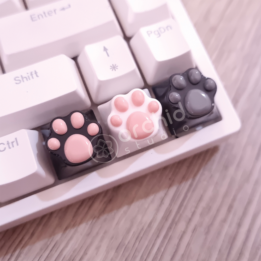 Artisan Cat Paw Dog Paw Keycaps Mechanical Keyboard Resin Artisan ...