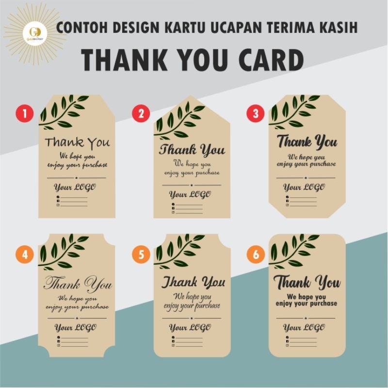 Print Thank You Card | Custom Card | Shop/ Online Shop Thank You Card ...