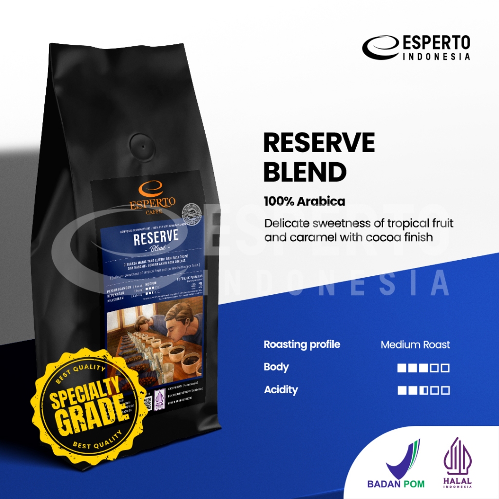Esperto Caffe Specialty Grade Reserve Blend 1 kg Coffee Beans | Shopee ...