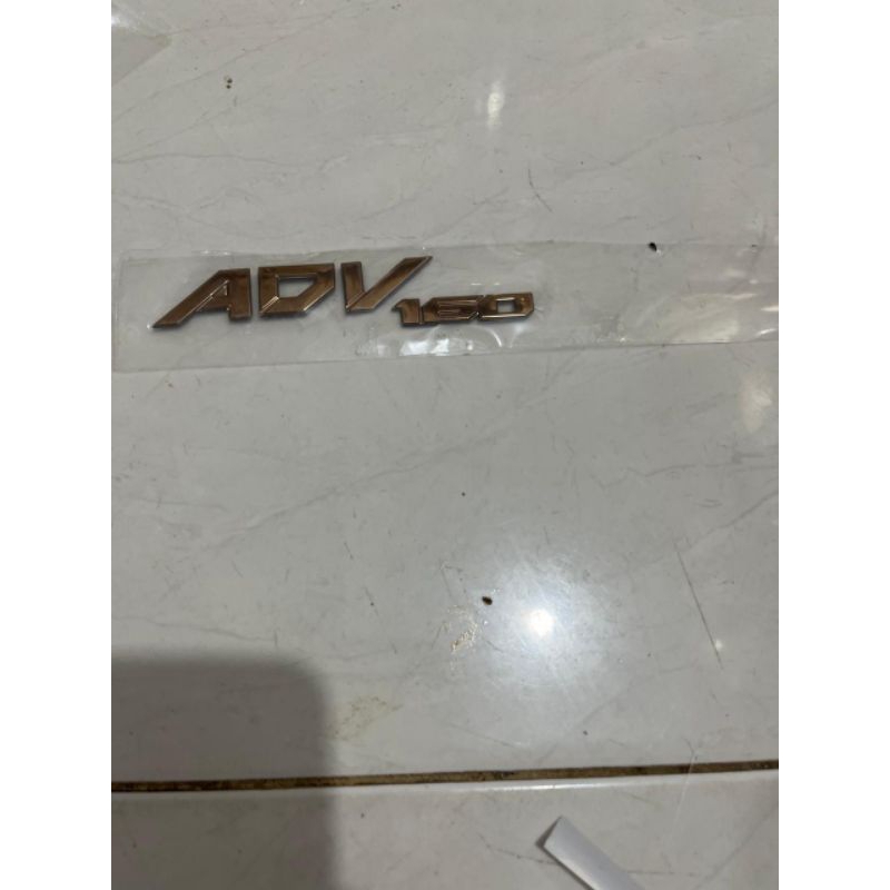 Original GOLD AND SILVER HONDA ADV 160 MOTORCYCLE LOGO EMBLEM | Shopee ...