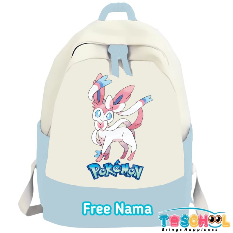 CHILDREN'S BACKPACK SYLVEON POKEMON POKEDEX FREE NAME | Shopee Philippines