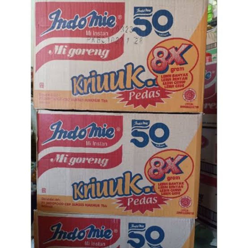 Indomie fried kriuk 1 box contains 40 packs / Indomie kriuk 1 box ...