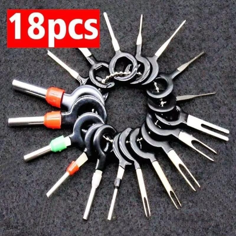 Skun Removal Tool Pin Connector Socket Toolkit Terminal Extractor 18pcs ...