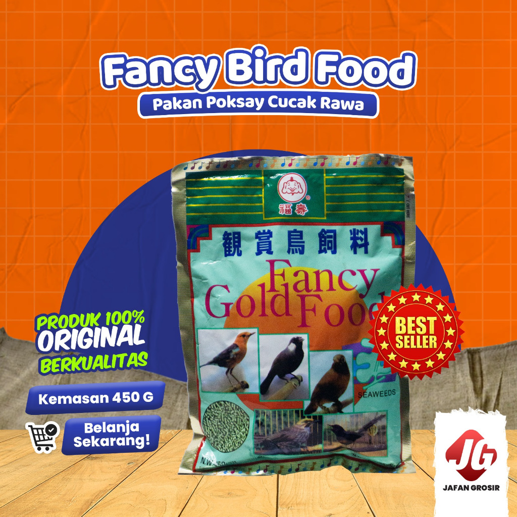 Fancy Gold Food Bird Food 450 gr I Bird Food Poksay Cucak swamp Anis ...