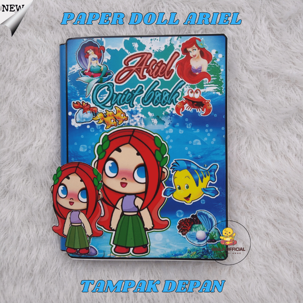 Quiet Book Avatar World Series Mermaid Ariel Paper Doll Bepe Bp an New ...
