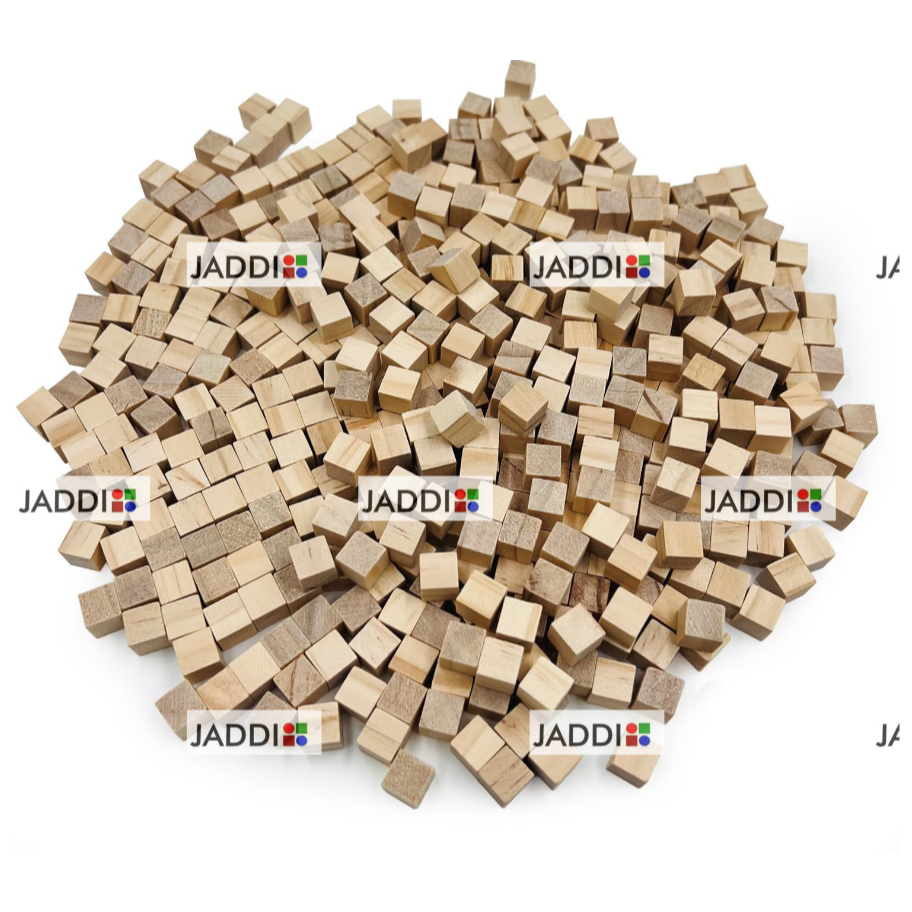 KAYU Cube 1x1x1 cm Educational wooden Cube blocks wooden blocks craft ...