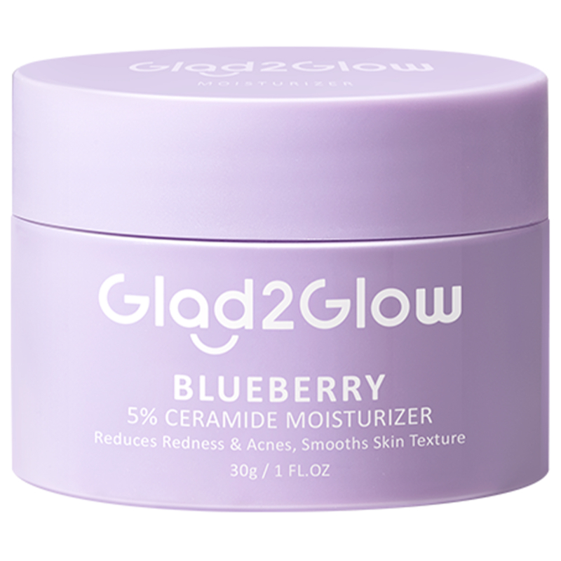 Glad2glow Blueberry Moisturizer Cream 5x Ceramide Skin Barrier Repair ...