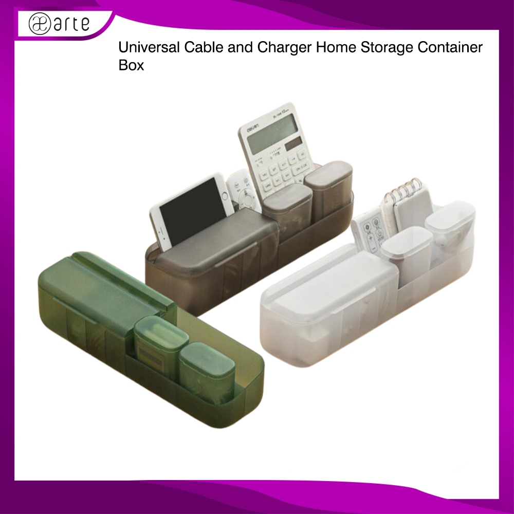 Arte Universal Cable and Charger Home Storage Container Box Cable ...