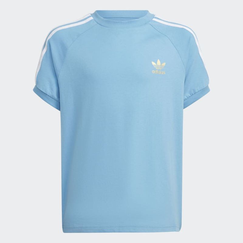 Adidas ORIGINALS Adicolor Classics 3-Stripes Tee - Blue HL9408 | Shopee ...