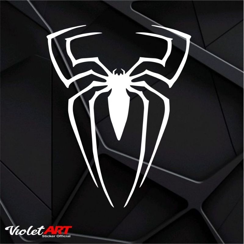 Spider, spider logo sticker, embossed cutting sticker | Shopee Philippines