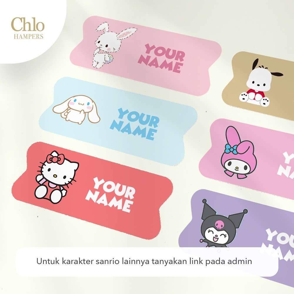 Sanrio Cinnamoroll Custom Waterproof Name Sticker | Shopee Philippines