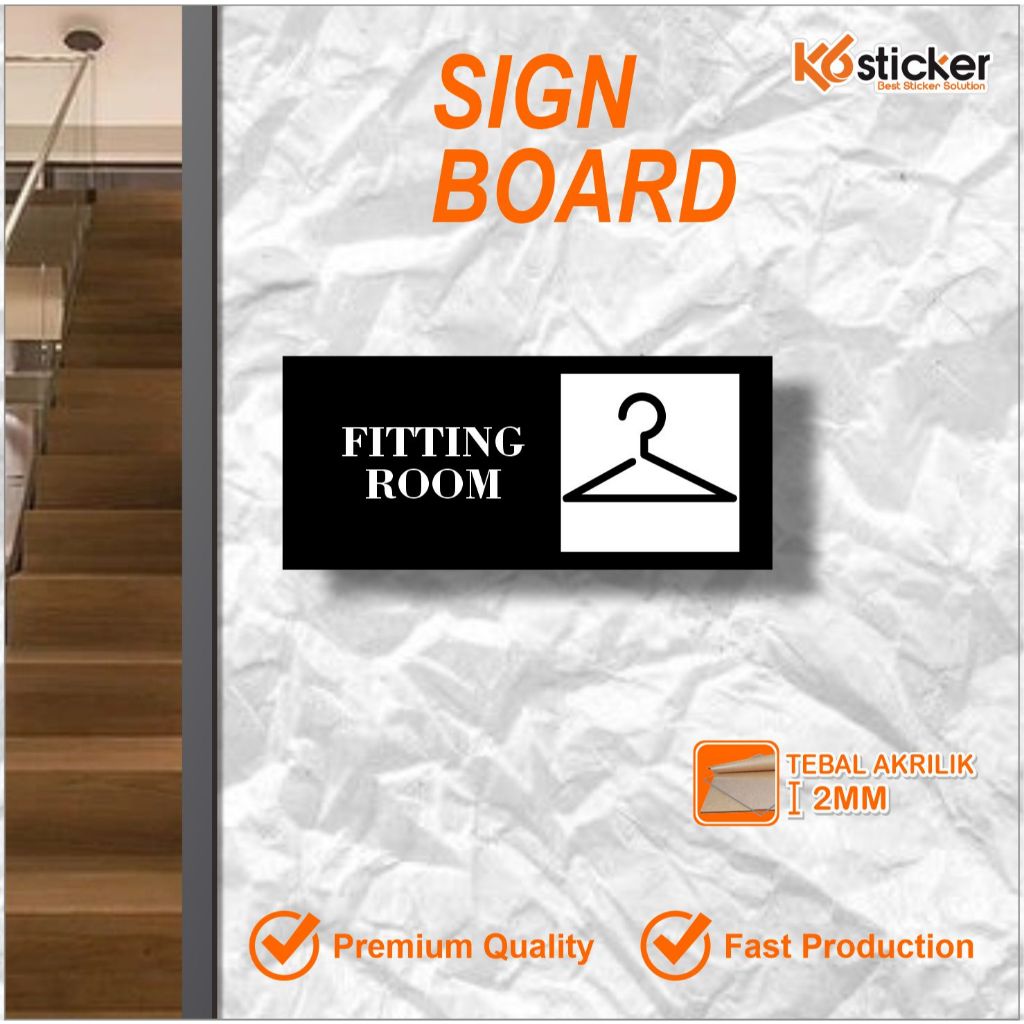 Cool FITTING ROOM SIGN BOARD | Shopee Philippines