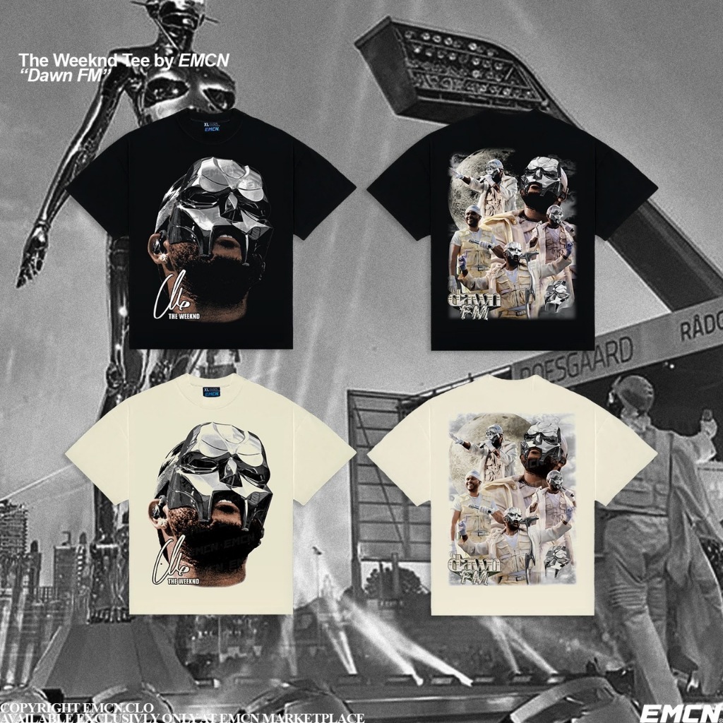 Emcn Oversized Tee The Weeknd Dawn FM | Shopee Philippines