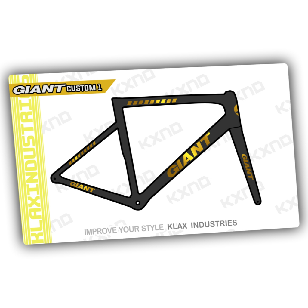 Decal Frame GIANT custom 1 Roadbike Klaten Decal Bike Bicycle Sticker ...