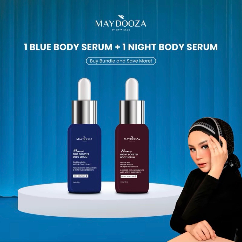 MERAH Maydooza - Red Serum And Blue Serum | Booster Body Serum | Night ...